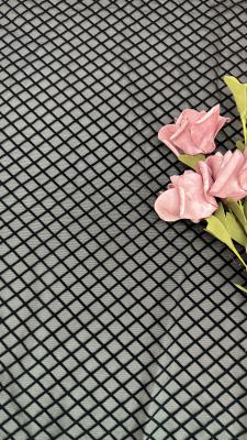 중국 파티 드레스를 위한 맞춤형 마름모꼴 플로킹 코디드 레이스 원단 판매용