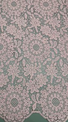 China Luxary Embroidered Corded Lace Fabric Hollow-up Design Customized for Gown for sale