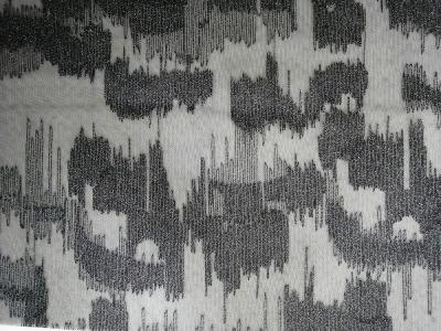 China Black Metallic Lurex Geometric Line Silver Embroidered Lace Fabric for sale