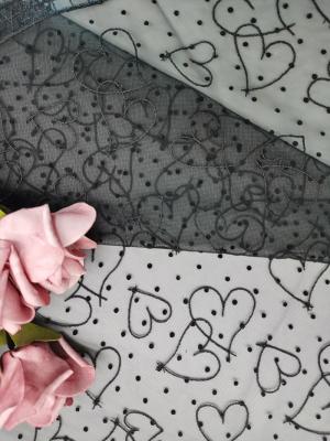 중국 자유로운 아조인 100% 폴리에스테르 얇은 명주 그물 메쉬 인쇄된 레이스천 판매용