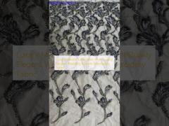 Metallic Lace Fabric High Quality Elegent Wedding 60 Yards Embroidery Fabric