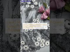 Luxury Metallic Lace Fabric Elegent Wedding Embroidery Fabric