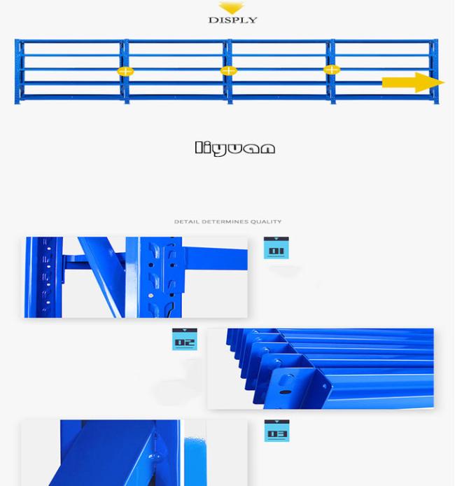 Scaffali a uso medio di carico laminati a freddo di racking della scaffalatura dei forti scaffali del magazzino
