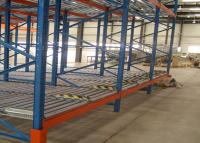 China Galvanized Gravity Flow Pallet Rack Intensive Storage Roller Depth 1.5-2.5mm for sale