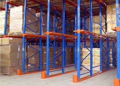 China Movimentação flexível através do sistema da cremalheira da pálete, movimentação na movimentação com o racking à venda