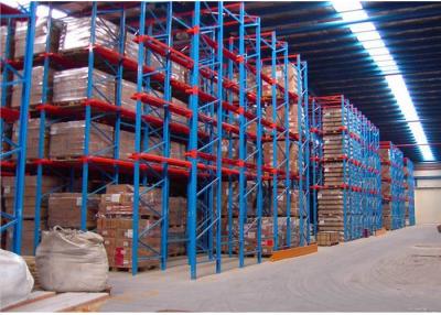 China Movimentação flexível através do sistema da cremalheira da pálete, movimentação na movimentação com o racking à venda