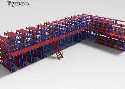 Cina Stalla di superficie ricoperta polvere del sistema di racking del mezzanino di stoccaggio del magazzino in vendita