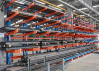 China Tube Cantilever Storage Rack System , Rolling Cantilever Rack Structural for sale
