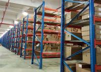 China Strong Structural Box Beam Heavy Duty Pallet Racking With Wire Mesh Decking for sale