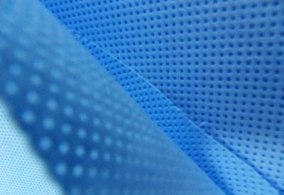 中国 工場供給 SMS 不織布 白青 医療ガウン ベッドシーツ 不織布 販売のため