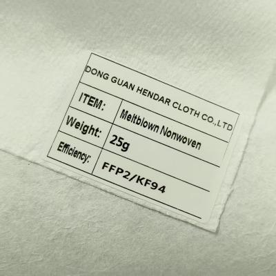 China High Filtration Efficiency Meltblown Nonwoven water electret Low Air Resistance for sale