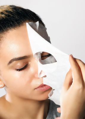 China White Disposable Non Woven Fabric High Grade Anti Bacterial Dry Face Mask Sheet Spunlace for sale