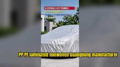 Car Dust Cover Used PP + PE Laminated Nonwoven Fabric Processing Factory