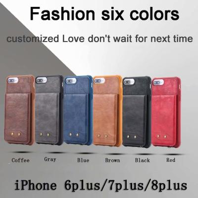 China iPhone Portable Leather Phone Case with Card Holder Slot Lanyard Strap for sale