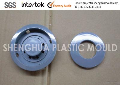 China ABS Plastic Injection Molding Plastic Button Knob and Ring High Polished Grey Color for sale