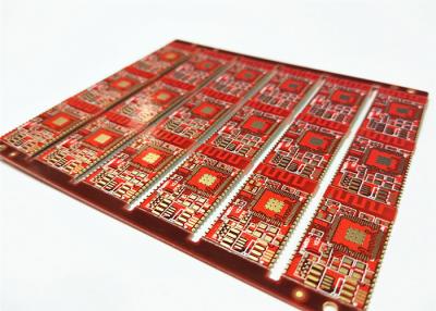 China 2-22 Layers Red Soldermask Immsion Gold  FR-4 PCB Printed Circuit Board for sale