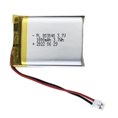 China batería recargable 803040 del polímero de litio de 3.7V 1000mAh para el instrumento cosmético en venta