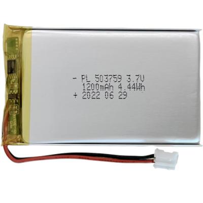 China batería recargable 503759 del polímero de litio de 3.7V 1200mAh para el jugador de la consideración en venta