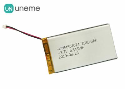 China células 564074 del polímero de litio de 1C 3.7V 1850mAh para el equipo médico de la belleza en venta