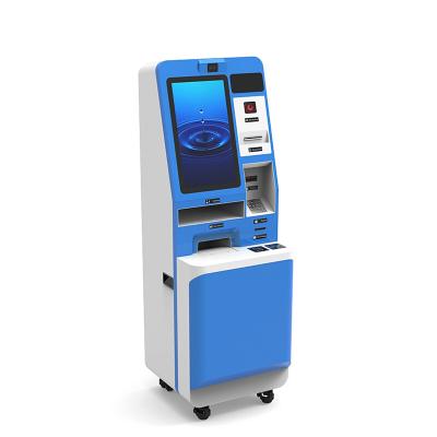 China Bank Interactive Atm Machine Self Registration Kiosk Inquiry With A4 Printer for sale