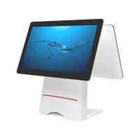 China Barcode Pos System Terminal Dual Screen With 80mm Printer for sale