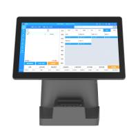 China Barcode Pos System Terminal Dual Screen With 80mm Printer for sale