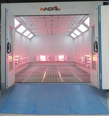 China Short Wave Infrared Lamp Heating Side Draft Paint Booth For 4S Shop for sale