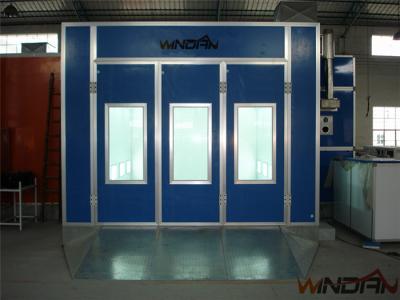 China Environmental Protect Side Draft Paint Booth With 4kw Exhaust Fan for sale