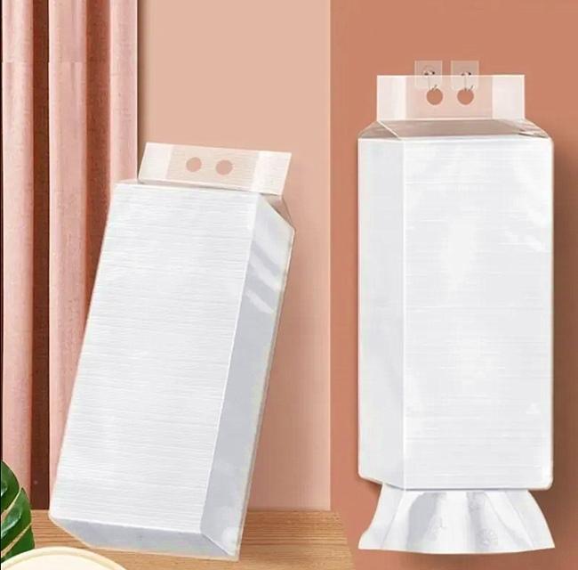 Large capacity hanging tissue paper product display