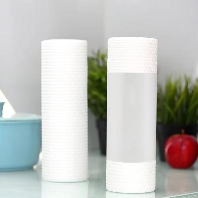 China Absorbent Washable Eco-Friendly Kitchen Paper Towel Reusable 1 Ply 50/Pack White Roll for sale