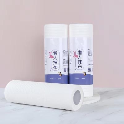 China OEM Factory Disposable Kitchen Roll White Dot Embossed Oil Absorbent 60pcs/roll Multipurpose Kitchen Paper for sale