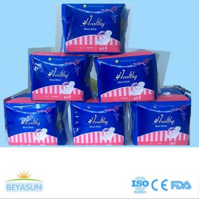 China Ladies Organic Cotton Anion Sanitary Napkin 280mm for sale