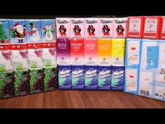 Papel de tecido facial de bolso virgem 40GSM sem tecido fluorescente