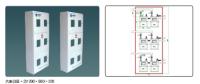 China Durable 6-Unit SMC Gas Meter Box with Multi-Point Locking Device for sale