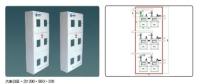 China Durable 6-Unit SMC Gas Meter Box with Multi-Point Locking Device for sale