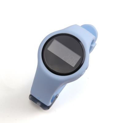 China Calorie And Distance Tracker Digital Step Counter Watch ABS Silicone Materials for sale