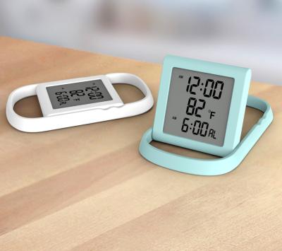 China Multifunctional Phone Holder Led Display Clock With Temperature And Electronic Movement for sale