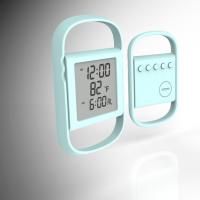 China Digital Travel Alarm Clock with Snooze Function 45g ABS Big LCD Display for sale