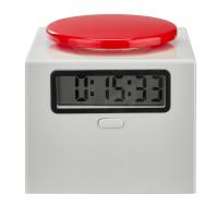 China Custom Logo LED Digital Countdown Timer 10.5x10.5x11cm ABS Plastic Kitchen Timer for sale