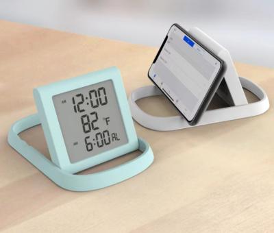 Cina Orologio di sveglia digitale in plastica personalizzato con moderno allarme di alba in vendita
