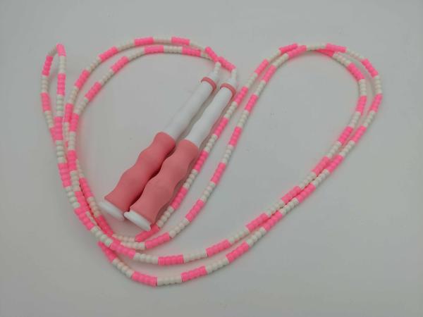 Quality Pink Color Unisex Bamboo Indoor Skipping Rope Exercise Skipping Rope For Kid Teenager for sale