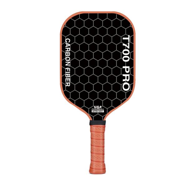 Quality Fabric-Grained Frosted Carbon Fiber Pickleball Racket With Integrated Blade for sale