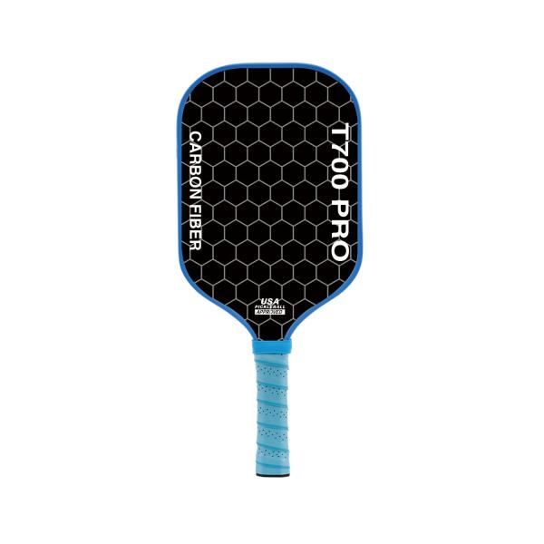 Quality Fabric-Grained Frosted Carbon Fiber Pickleball Racket With Integrated Blade for sale