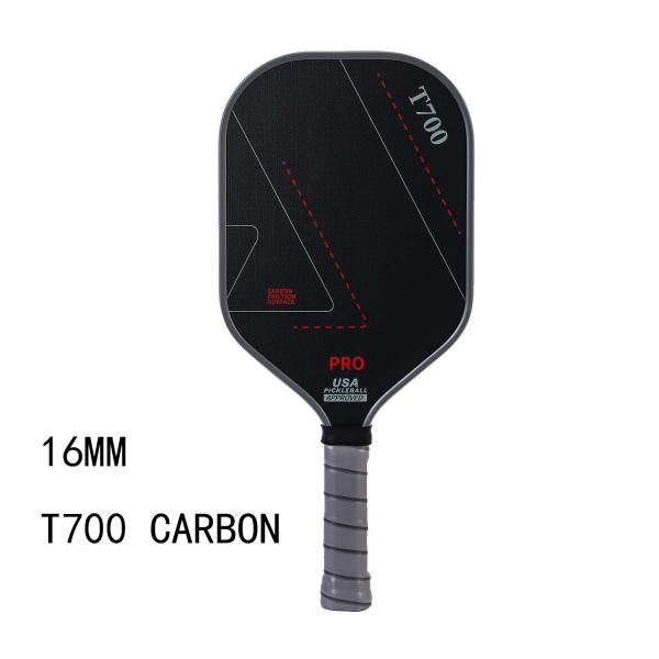 Quality Fabric-Grained Frosted Carbon Fiber Pickleball Racket With Integrated Blade for sale
