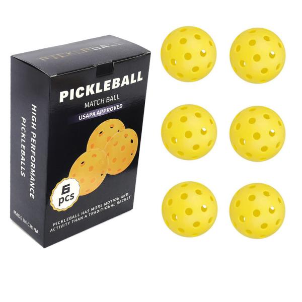 Quality Pickleball 40 Hole Hole Ball 74mm Rotational Injection Molded Luminous Ball Pickleball for sale