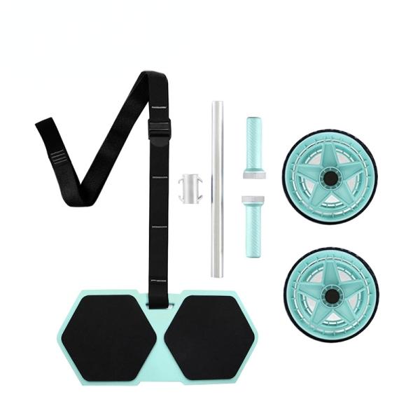 Quality Home Fitness Ab Roller Kit With Non-Slip Wheels And Adjustable Strap For Abdominal And Core Strength Training for sale