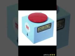 Clock di sveglia digitale per ufficio robusto Temperatura interna Clock di sveglia per letto