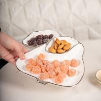 China Irregular Rabbit Shape Ceramic Plate Dinnerware Type Dishes Plates for Creative Meals for sale