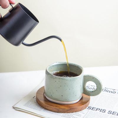China Porcelain Coffee Cup Reusable Eco-Friendly Stoneware Cup Of Coffee For Business Gifts for sale