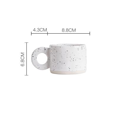 China Porcelain Coffee Cup Reusable Eco-Friendly Stoneware Cup Of Coffee For Business Gifts for sale